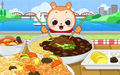 公园一人食吃播动画炸酱面、海鲜拉面、糖醋肉 吃货小泡芙 吃货小泡芙 哔哩哔哩视频