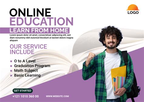 Online Tutor Ad Template Postermywall