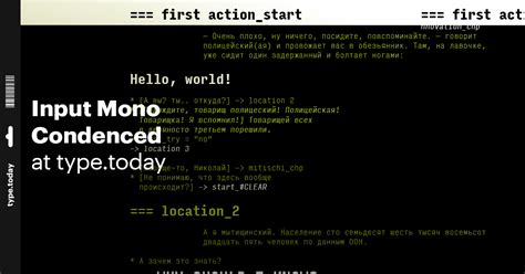 Input Mono Condensed