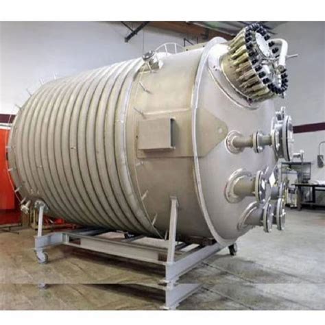 Stainless Steel Limpet Jacketed Reactor Capacity 10000 L Capacitykl