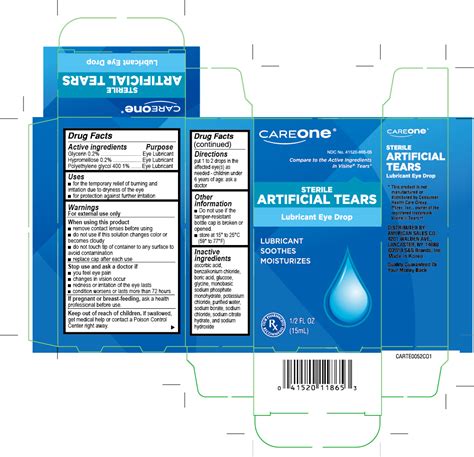 Dailymed Artificial Tears Glycerin Hypromellose Polyethylene