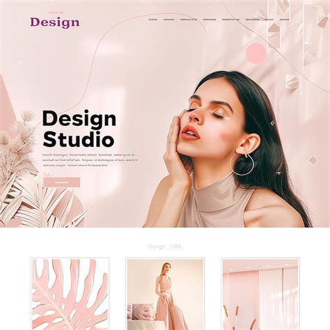 Premium Photo A Sophisticated Full Landing Page Of A Female Model For A Portfolio