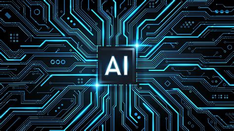 Логотип искусственного интеллекта Ai на плате чипсета концепция