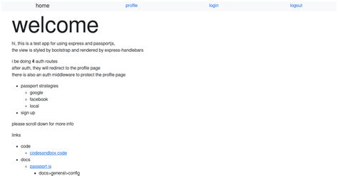 3rd Party Auth Passport Codesandbox