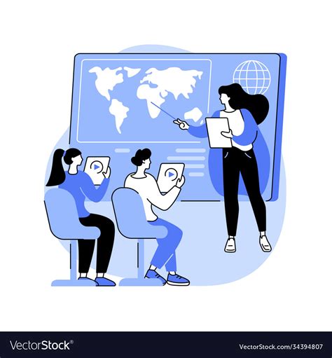 Digital Classroom Abstract Concept Royalty Free Vector Image