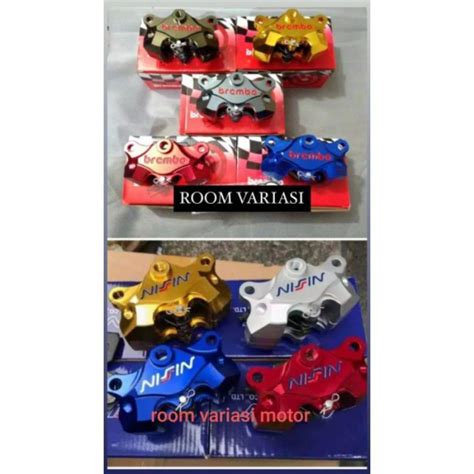 Jual PROMO KALIPER 2 PISTON NSN BREM UNIVERSAL PALA BABI 2 PISTON FULL