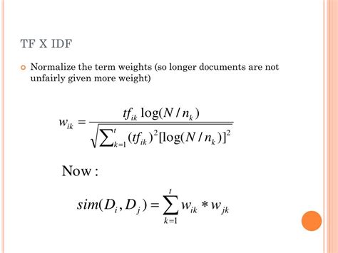 Ppt Text Document Representation And Indexing Vector Space Model