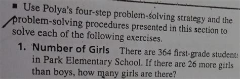 Solved Use Polyas Four Step Problem Solving Strategy And The Problem