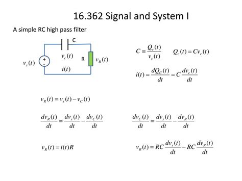 ppt continuous time filters described by differential equations