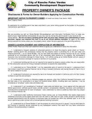Fillable Online Owner Builder Form Fax Email Print PdfFiller