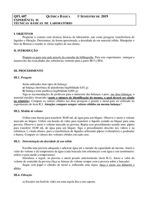 Experimento De Química Docsity