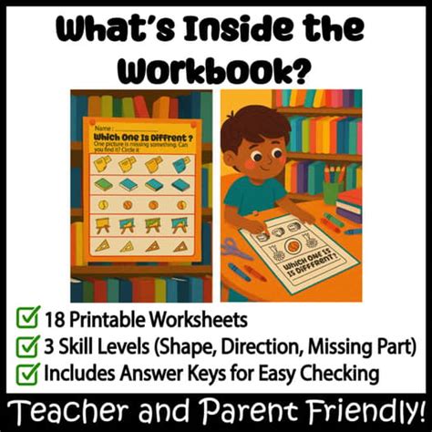Back To School Visual Thinking Activities Which One Is Different Printable