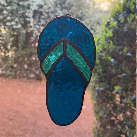 Flip Flop Glass Etsy