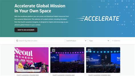 Accelerate Lausanne Movement