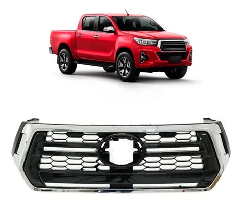 Grade Dianteira Hilux 2019 A 2021 Moldura Cromada Frete grátis