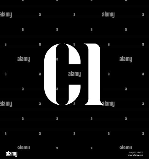 Ci C I Letter Logo Design Initial Letter Ci Uppercase Monogram Logo
