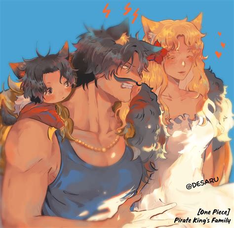 Portgas D Ace Gol D Roger And Portgas D Rouge One Piece Drawn By