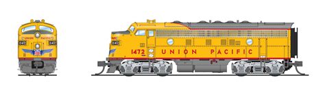 9096 Emd F7a Up 1478 Yellow And Gray No Sound Dcc Ready N