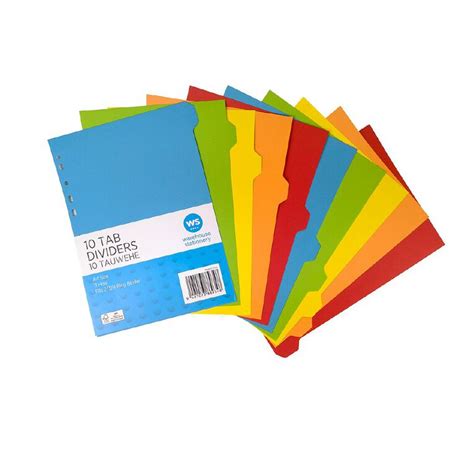 Ws 10 Tab Dividers Cardboard A4 The Warehouse