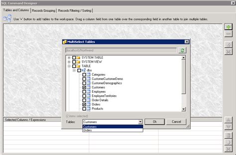 Advanced Sql Designer In Gridworx