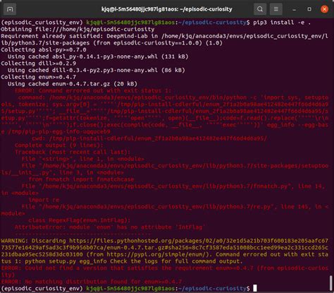 An Error Occurred When Running Bazel To Build The Pip Package Script And Install All Deepmind