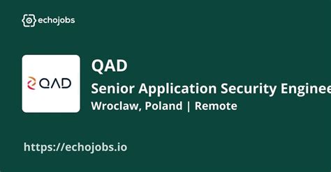 qad is hiring senior application security engineer [remote] [typescript spring aws gcp java