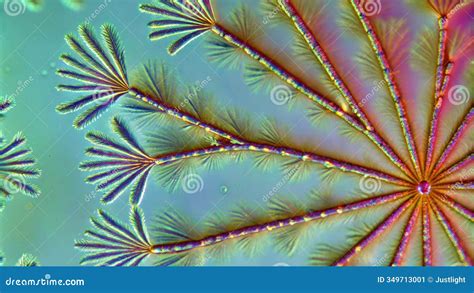 a colorful sem scanning electron microscope image of nanostructures