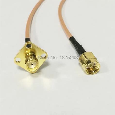 New Sma Plug Connector Switch Sma Panel Female Jack Cable Rg316