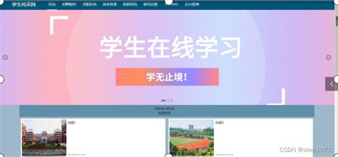 计算机毕设node js vue学生风采网（程序 lw 部署）