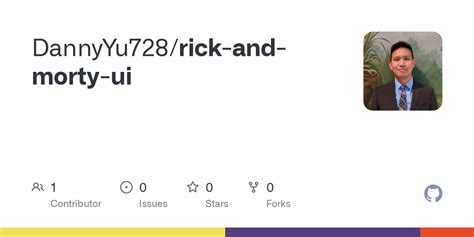 Github Dannyyu728rick And Morty Ui