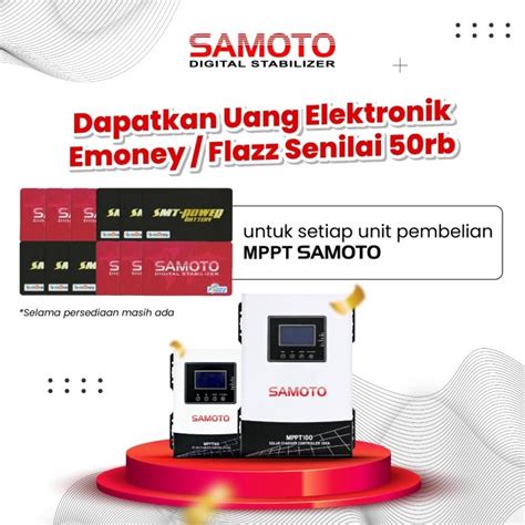 Jual SAMOTO MPPT Solar Charger Controller 100A SCC Panel Surya MMPT100