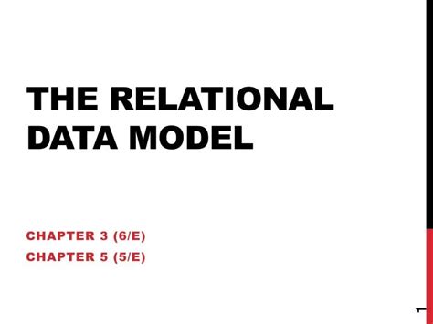 Ppt The Relational Data Model Powerpoint Presentation Free Download