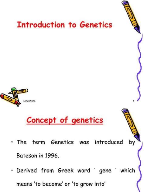 Genetics Introduction Pdf