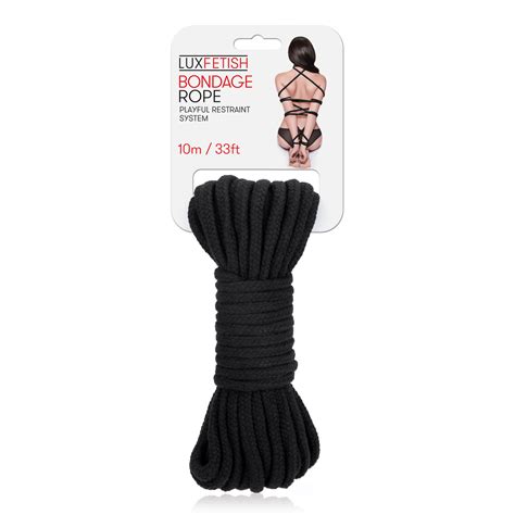 Bondage Rope 10m 33ft Black Labyrinth Toys