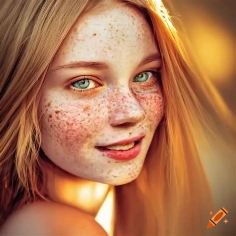 Strawberry Blonde Hair Green Eyes Freckles