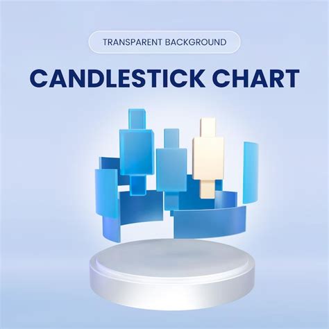 Premium Psd Candlestick Chart 3d Rendering Illustration