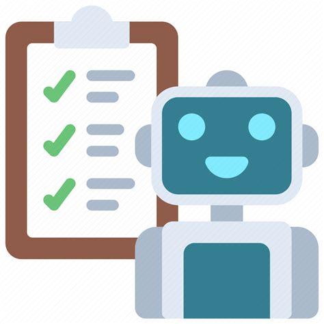 Robot Test Checklist Clipboard Ticks Icon Download On Iconfinder