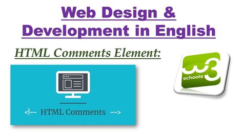 Html Comments Using W3schools Youtube