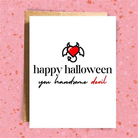 Sexy Halloween Card Etsy