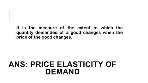 Quiz About Elasticity PPT