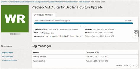 exacc upgrade grid infrastructure to 23ai using oci cli dba blog