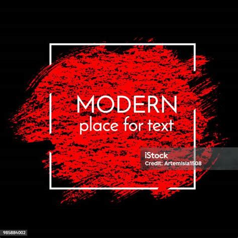 벡터 붉은 초 크 페인트 잉크 브러시 스트로크 브러시 선 또는 질감 더러운 예술적 디자인 요소 박스 프레임 또는 텍스트에 대 한