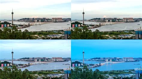 澳门旅游塔西湾大桥凼仔日转夜延时视频4096x2304高清视频素材下载编号9766228实拍视频光厂vj师网
