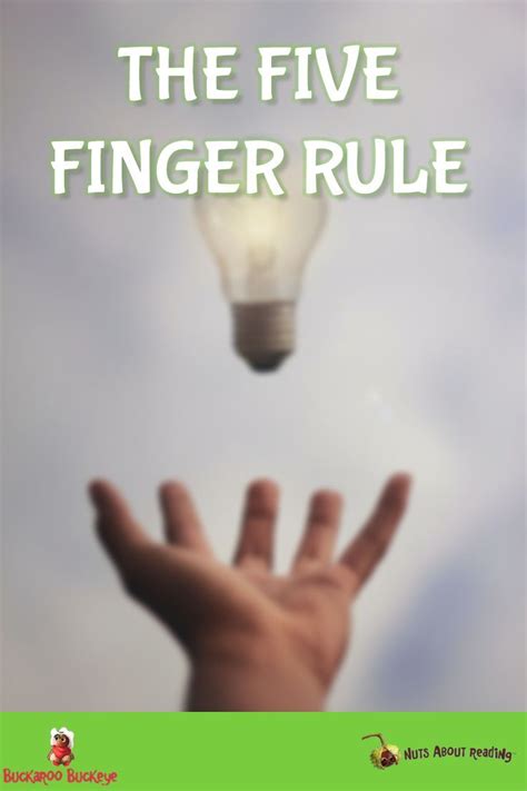 Choosing The Perfect Book With The Five Finger Rule