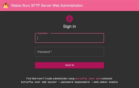 Rebex Buru Sftp Server 2 4 Web Administration Customization