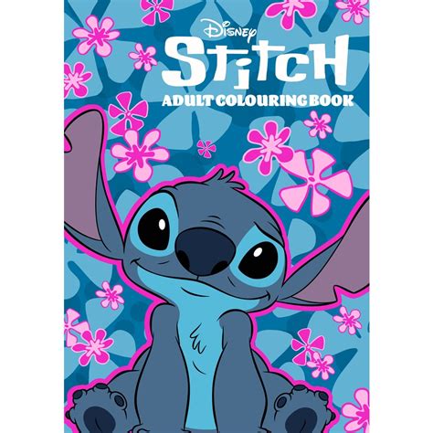 Disney Stitch Adult Colouring Book Big W