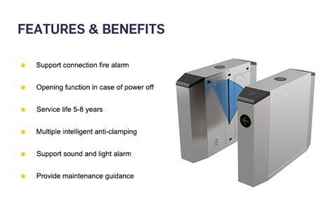 High Security Face Recognition Fingerprint Rfid Access Control Flap