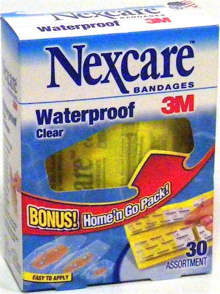 Nexcare Bandages 3m Waterproof Clear Assortment 30 Ea Bargainsidecom