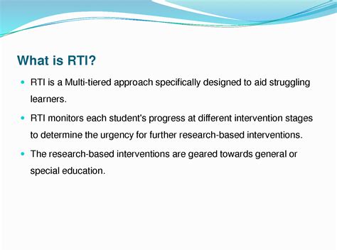 Solution Rti And Multi Tiered Intervention Presentation Studypool