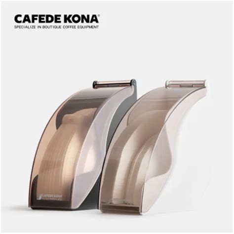 cafede kona filter paper box dustproof organizer shelf rack v60 v